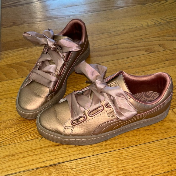Puma | Shoes | Puma Pink Iridescent Sneakers | Poshmark